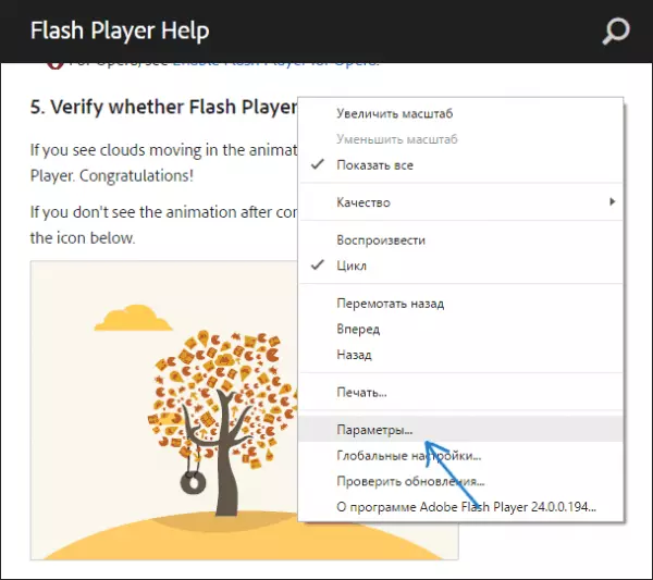 Verifika tal-Adobe Flash fuq l-animazzjoni tat-test fil-Google Chrome