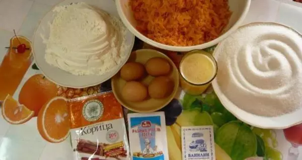 Ingredienser for gulrotkupcake