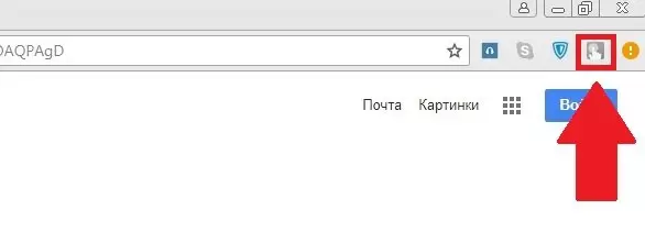 強調表示された赤い触れたVPNのアイコンを持つクロムのサプリメントの行