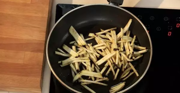Frying Eggplant