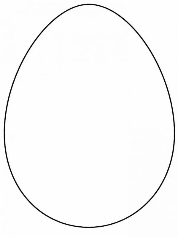 Patrón de ovos de Pascua sen debuxar