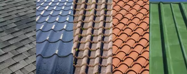 Tipos de materiales de techo.