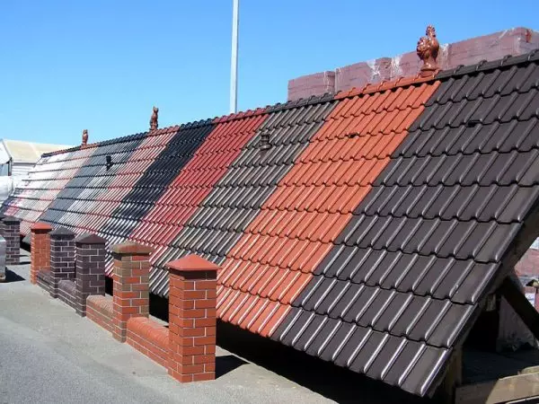 Telhado de telha de polímero