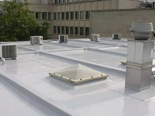 Processamento do telhado de concreto