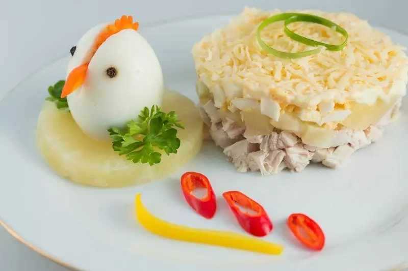 Салат Райська пташка: покроковий рецепт смачної страви з фото і відео