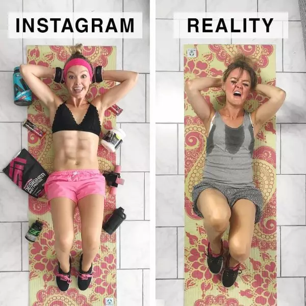 Sport in Instagram und Realität