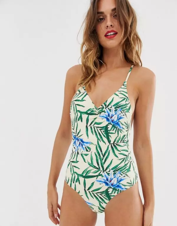 Swimsuit with distracting pattern
