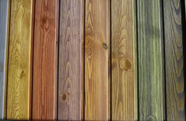 Multikolored houten planken