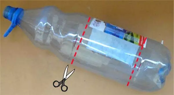 Diagrama de corte de botella