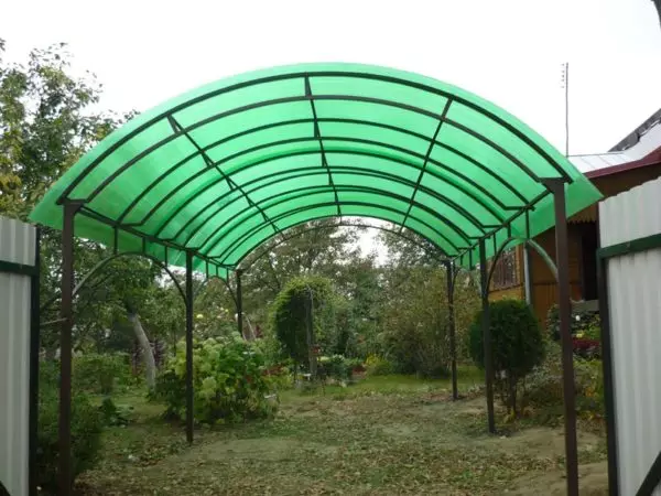 Polycarbonate canopy.