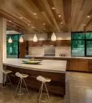 Moderne stil i køkkenet interiør