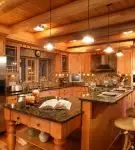 Chalet kitchen in a private country house