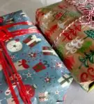 Packaging ng Bagong Taon para sa mga regalo 10.