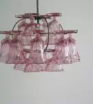 Pink chandelier