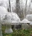 Décorations de jardin des plaques de cristal