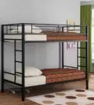 Doppelbett aus Metall für Erwachsene