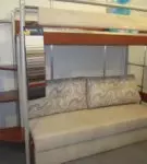 السرير العلية مع أريكة