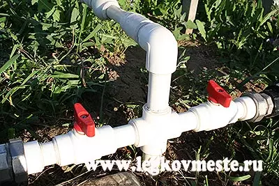Préparation d'un système d'alimentation en eau pour le système d'irrigation d'égouttage