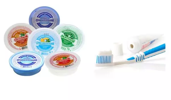 歯磨き粉とパウダー