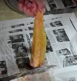 Fagyasztott sturgeon hal