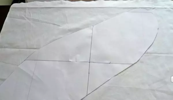 Patrón de papel en tela