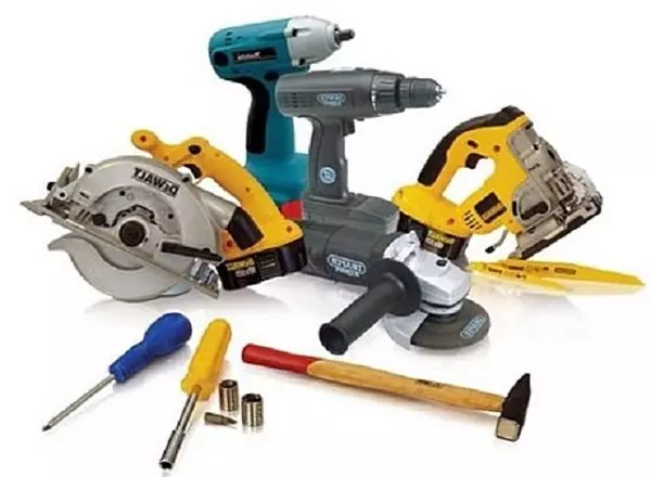 Conjunto de herramientas para muebles de auto-fabricación.