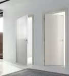 White doors with glossy surface