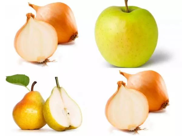 Sibuyas sibuyas, Apple, Pear