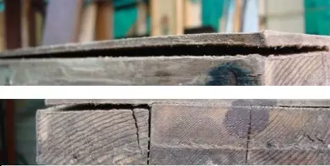 Le processus de fixation d'un bois séparé