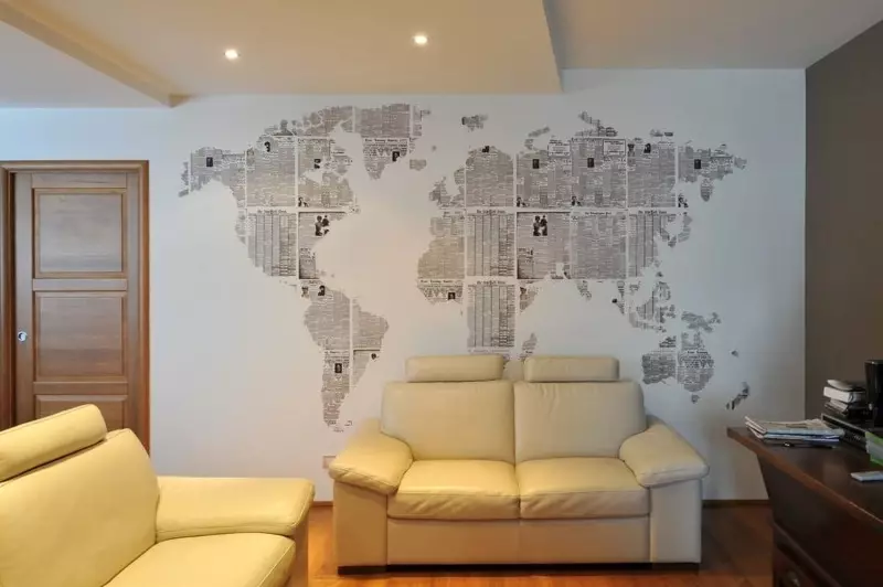 Idees per a la decoració de l'apartament amb l'ajut de diaris antics 742_1