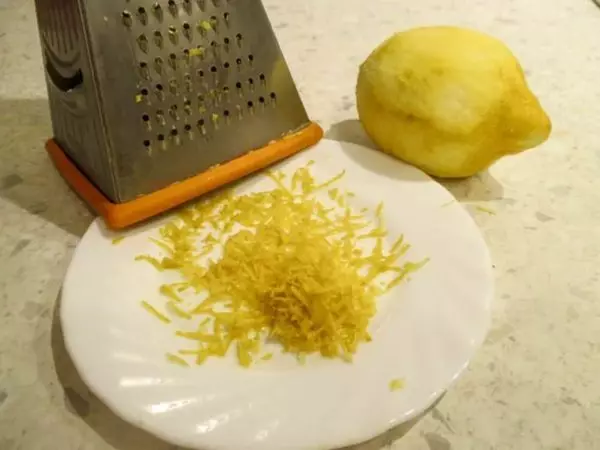 Hazırlanan limon kabuğu