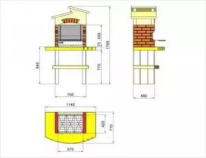 Brick Brazier საკუთარი ხელებით: როგორ ჩადება, ნახატების, ფოტოები და ვიდეოები 75_7