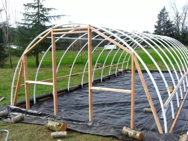 Arched Greenhouse Frame Build